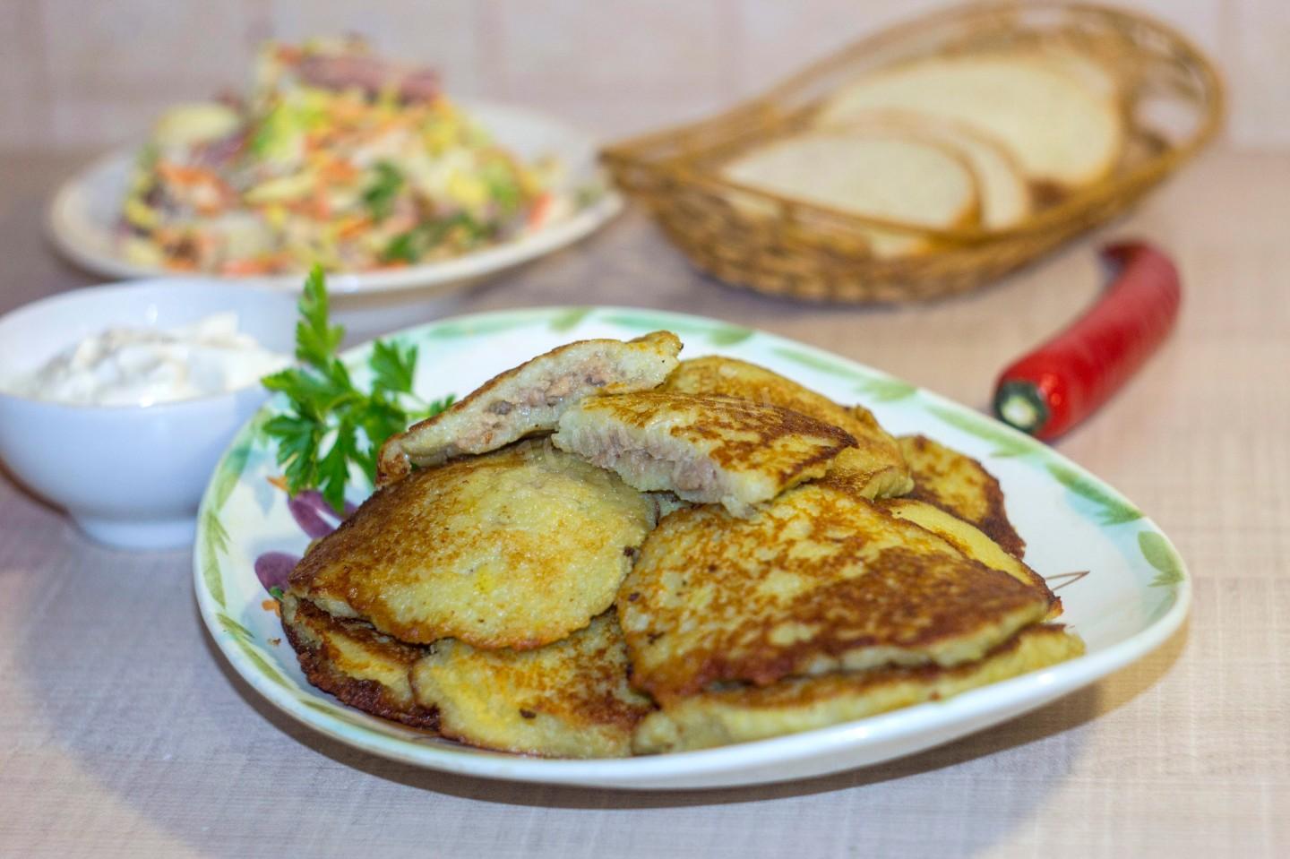 Draniki مع اللحم المفروم - 6 وصفات